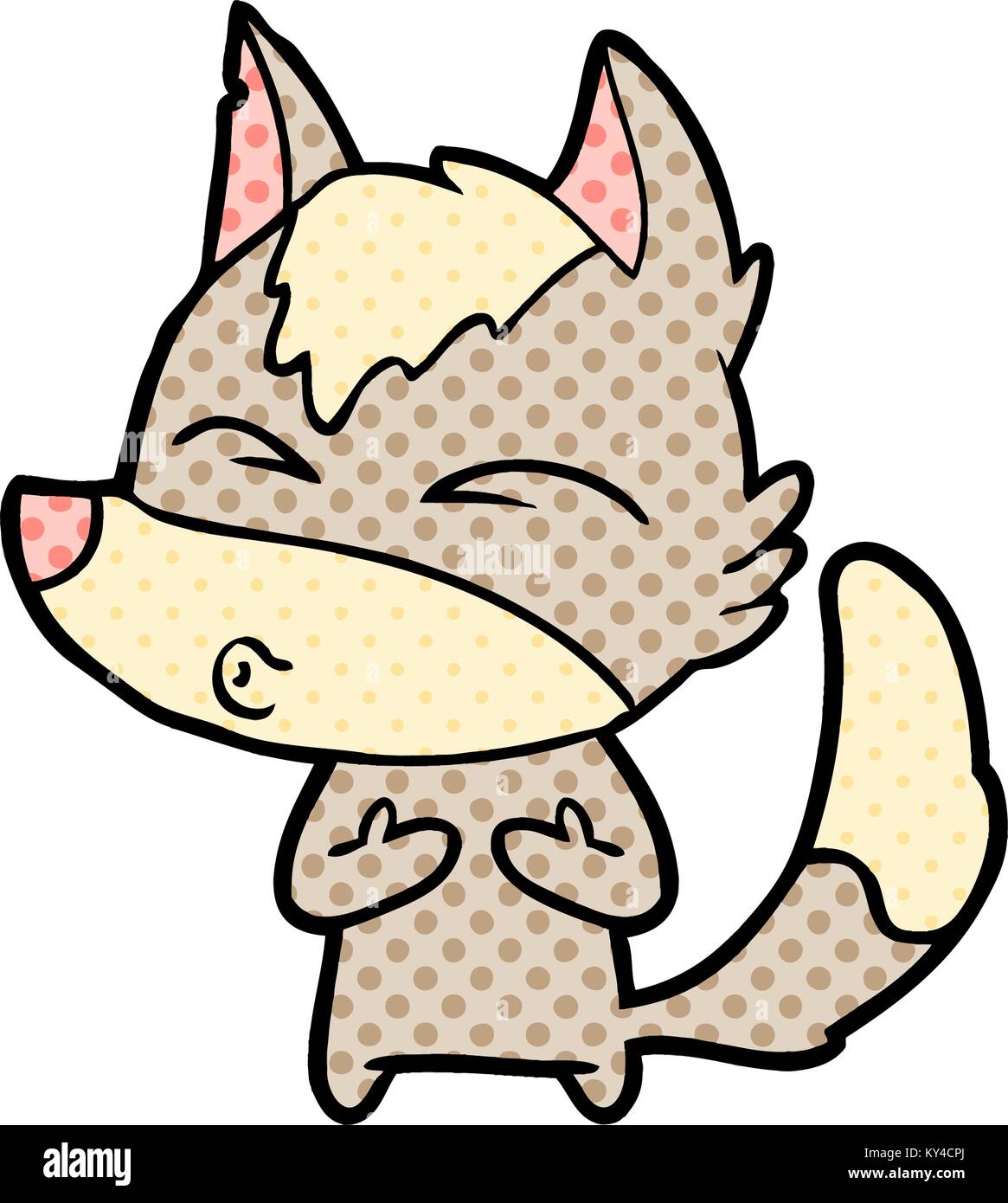 cartoon wolf whistling Stock Vector Image & Art - Alamy