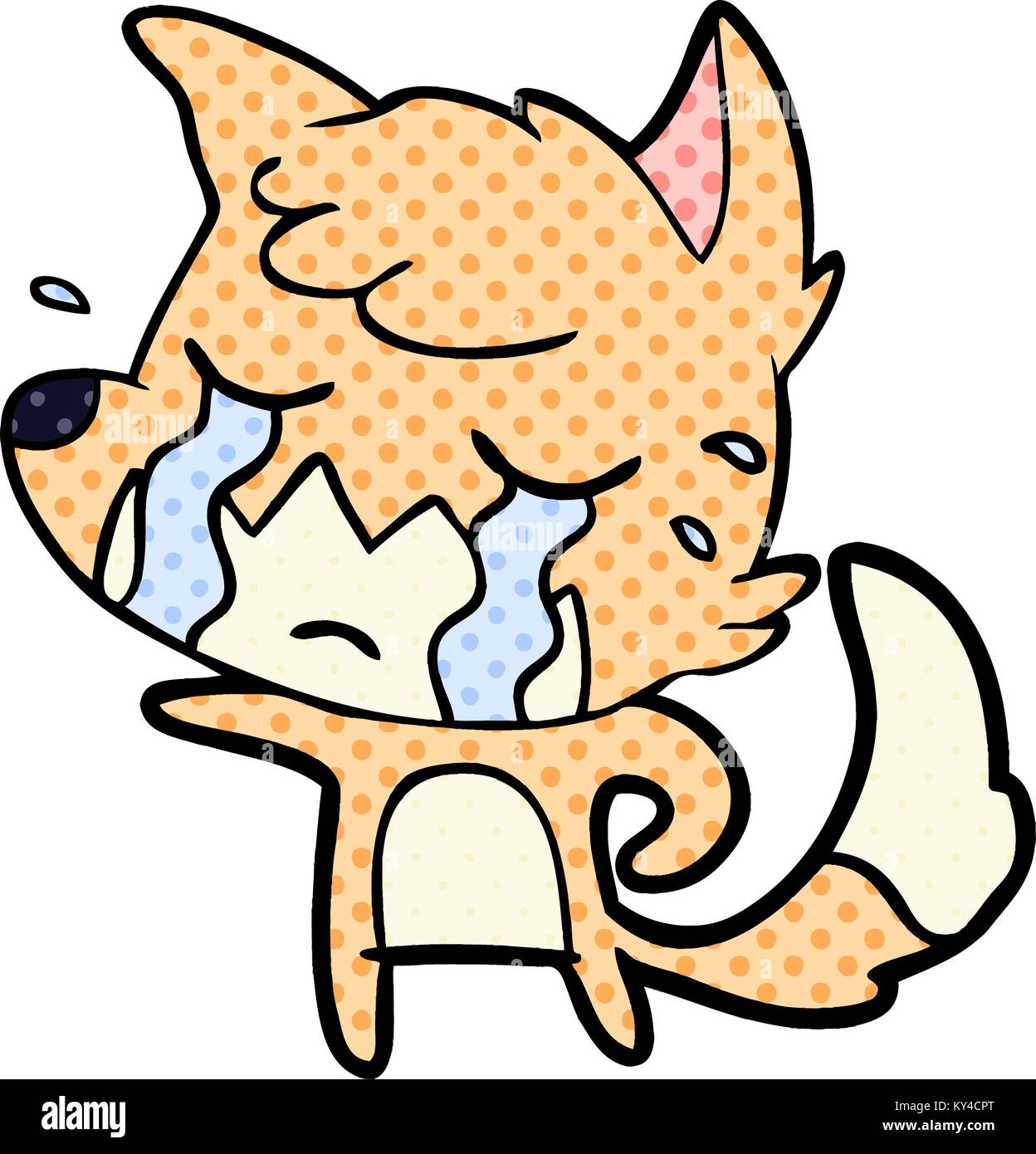 crying fox cartoon Stock Vector Image & Art - Alamy