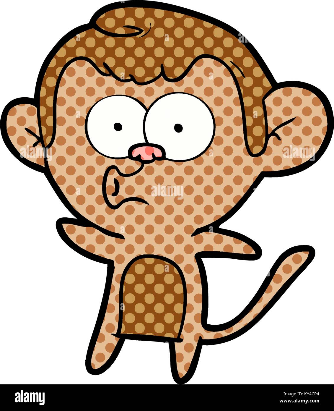 cartoon surprised monkey Stock Vector Image & Art - Alamy
