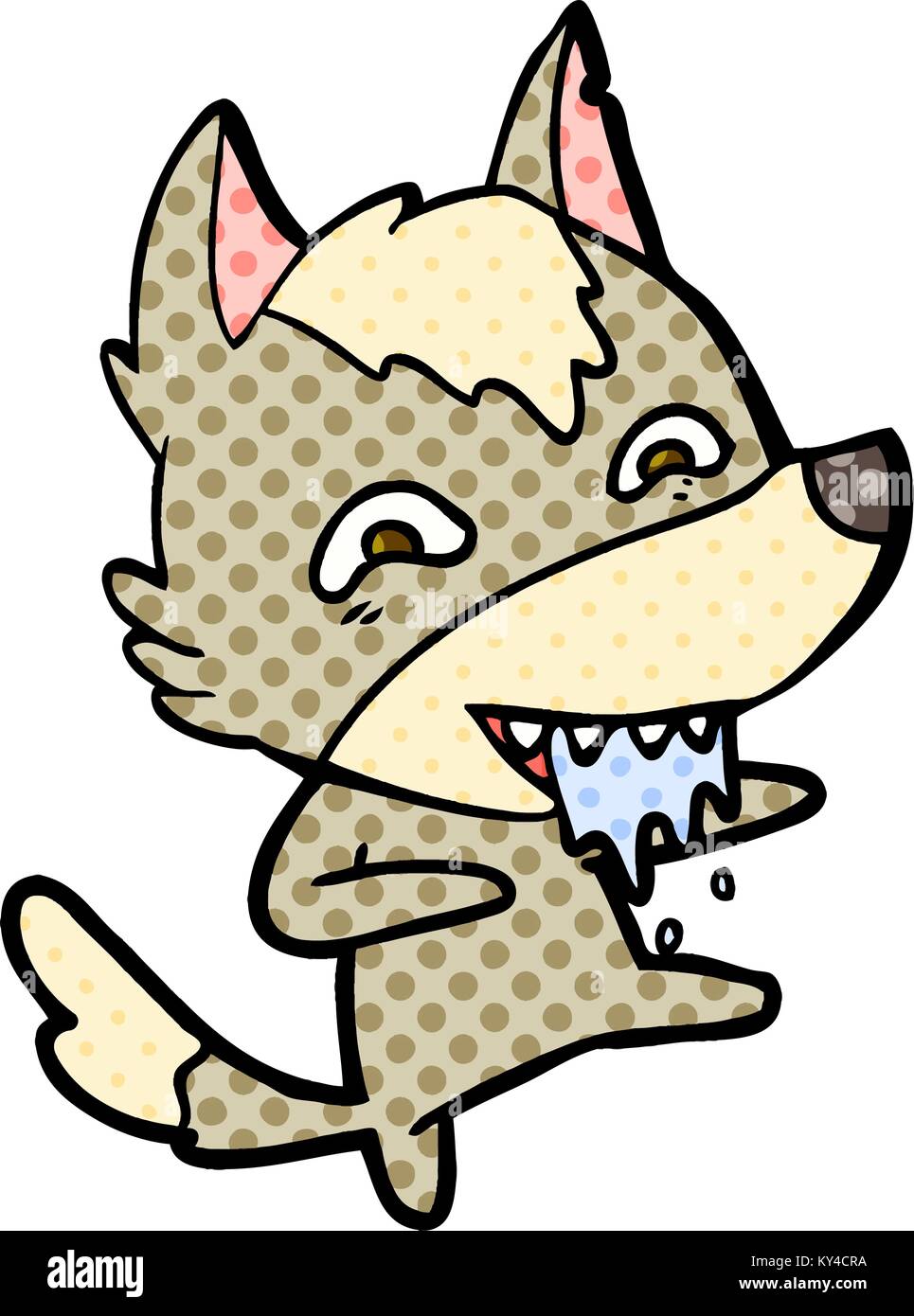 cartoon hungry wolf Stock Vector Image & Art - Alamy