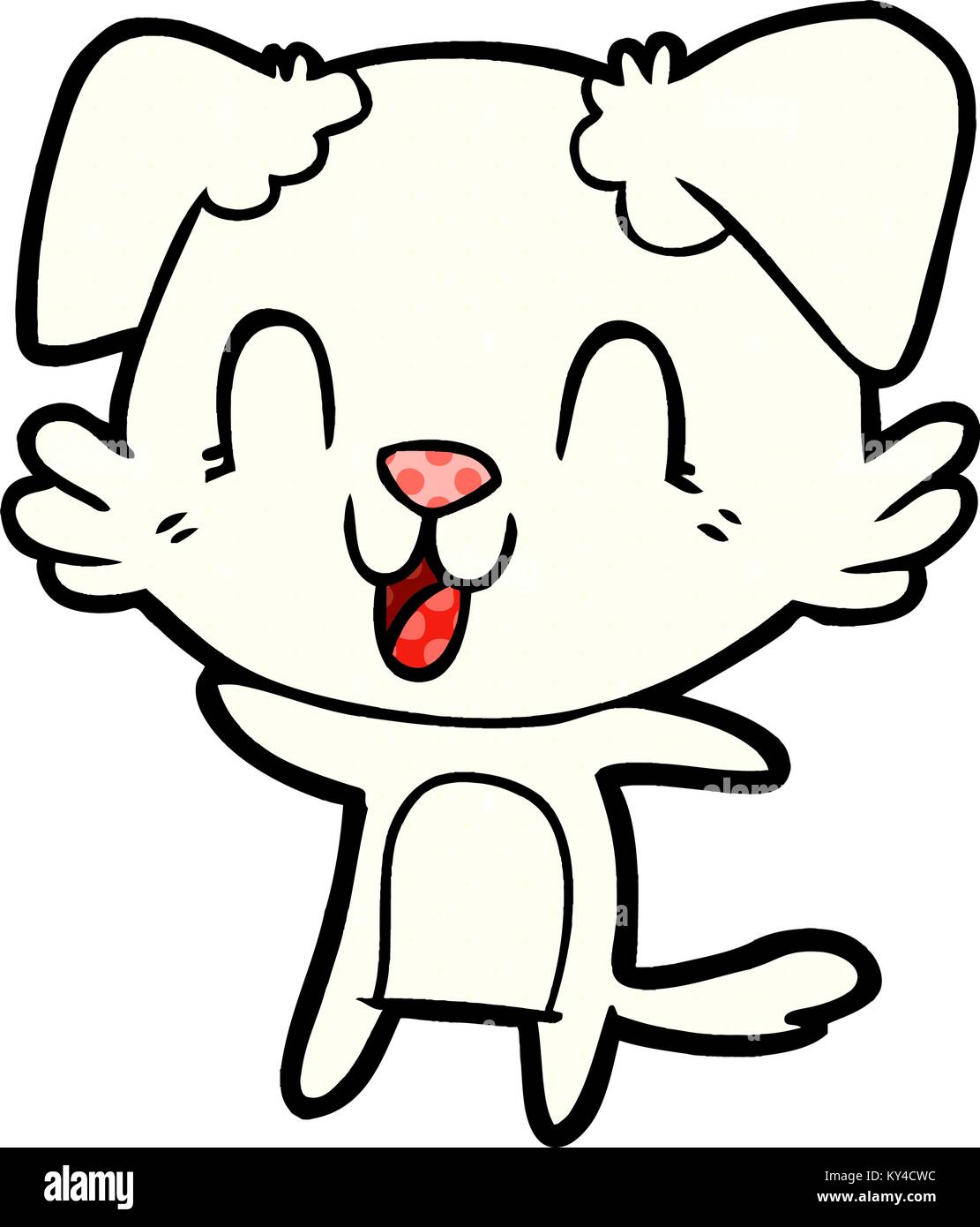 laughing cartoon dog Stock Vector Image & Art - Alamy