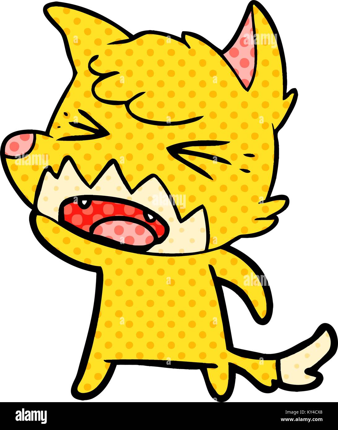 angry cartoon fox Stock Vector Image & Art - Alamy