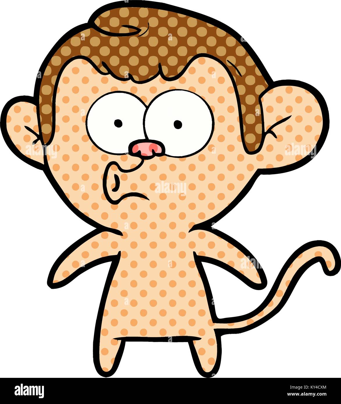 cartoon hooting monkey Stock Vector Image & Art - Alamy