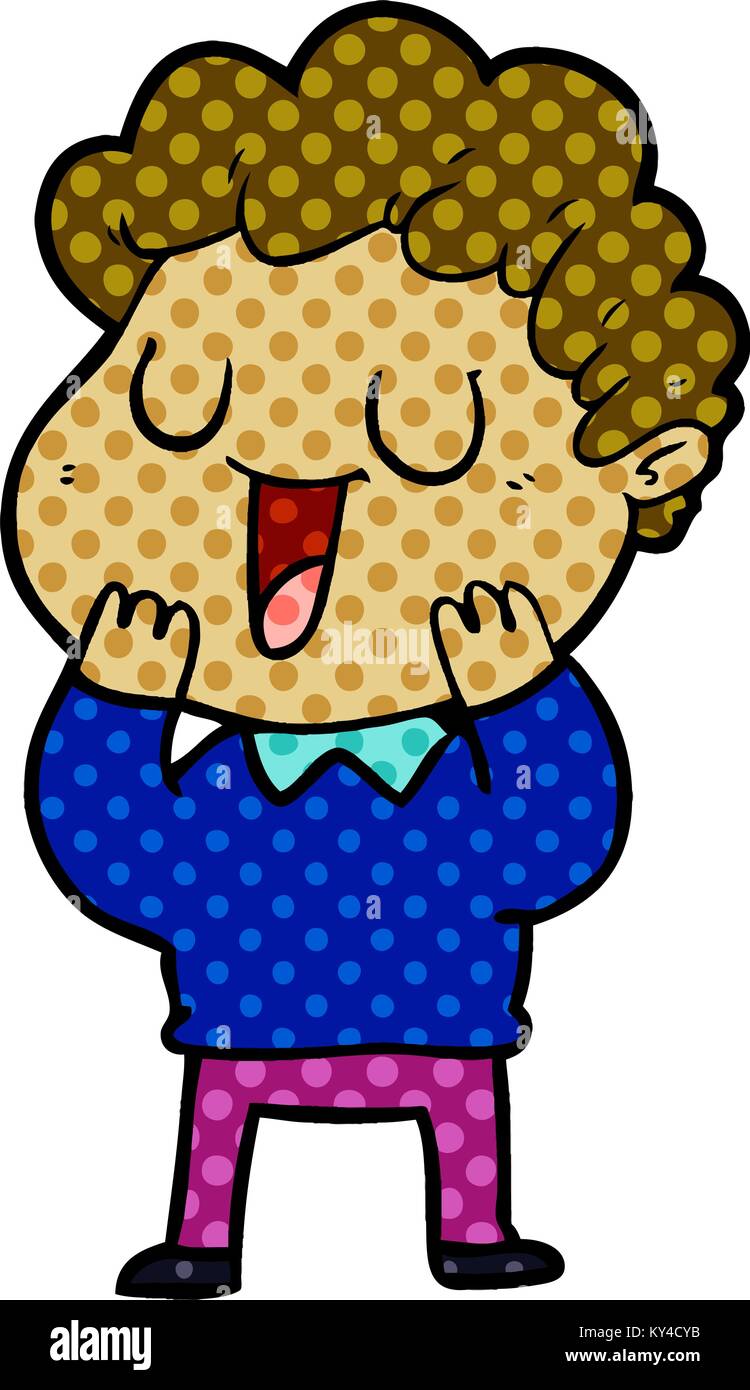 laughing cartoon man Stock Vector Image & Art - Alamy