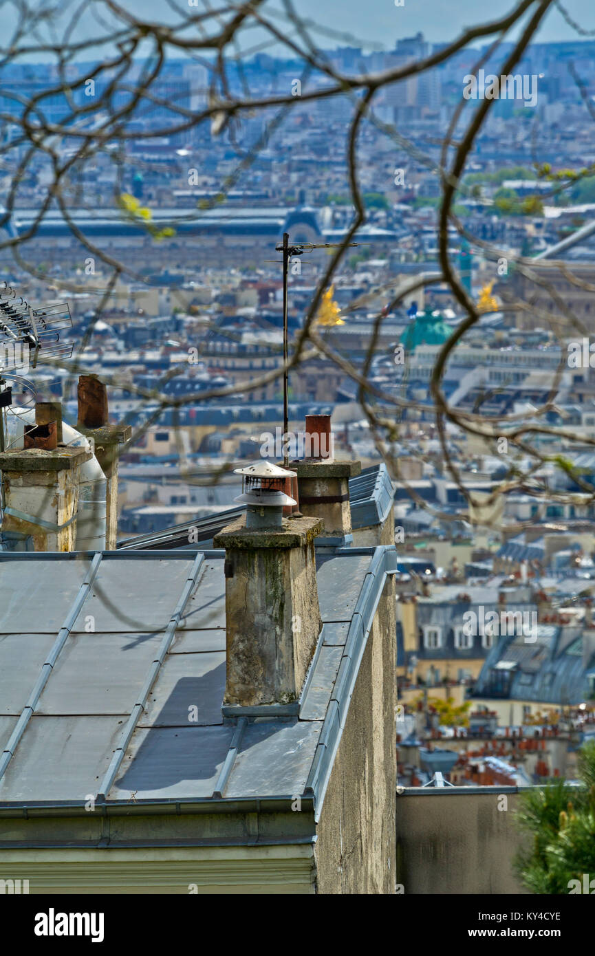 Montmartre from above hi-res stock photography and images - Alamy