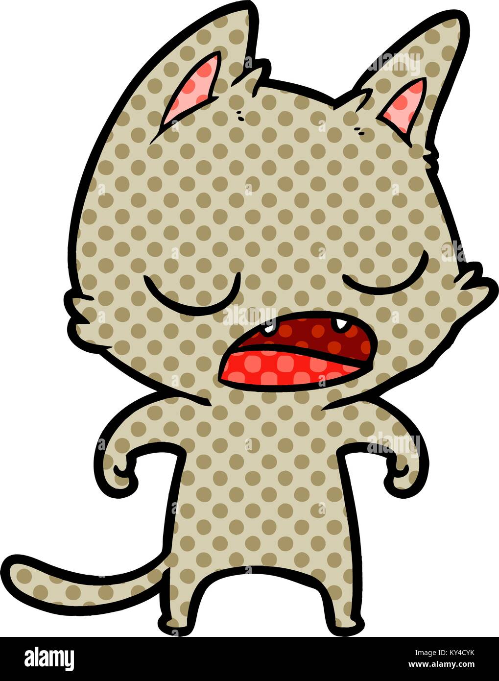 talking cat cartoon Stock Vector Image & Art - Alamy