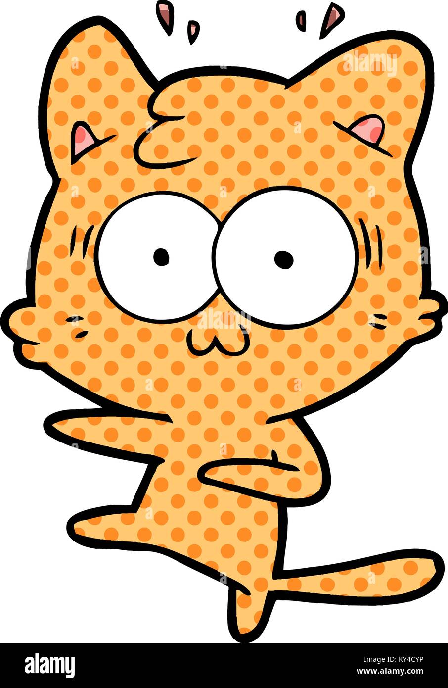 cartoon surprised cat Stock Vector Image & Art - Alamy
