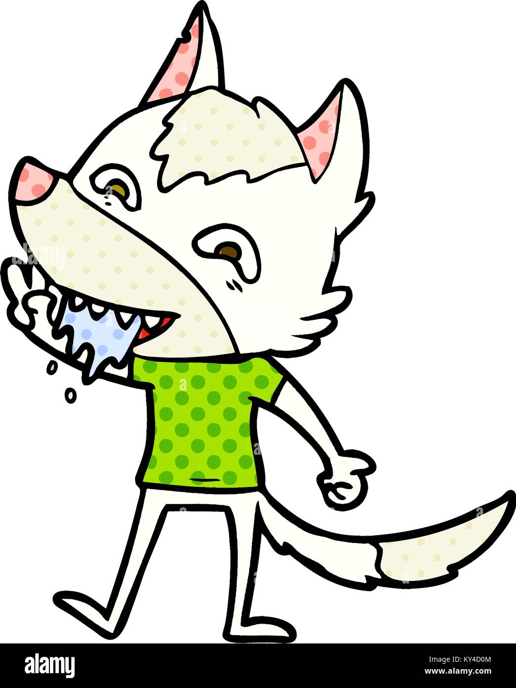 cartoon hungry wolf Stock Vector Image & Art - Alamy