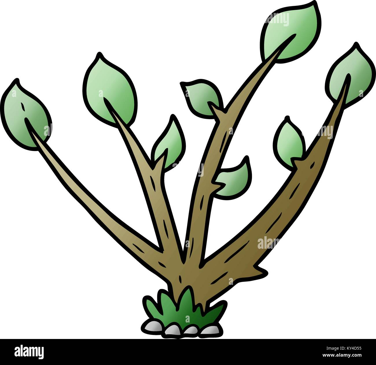 cartoon sprouting plant Stock Vector Image & Art - Alamy