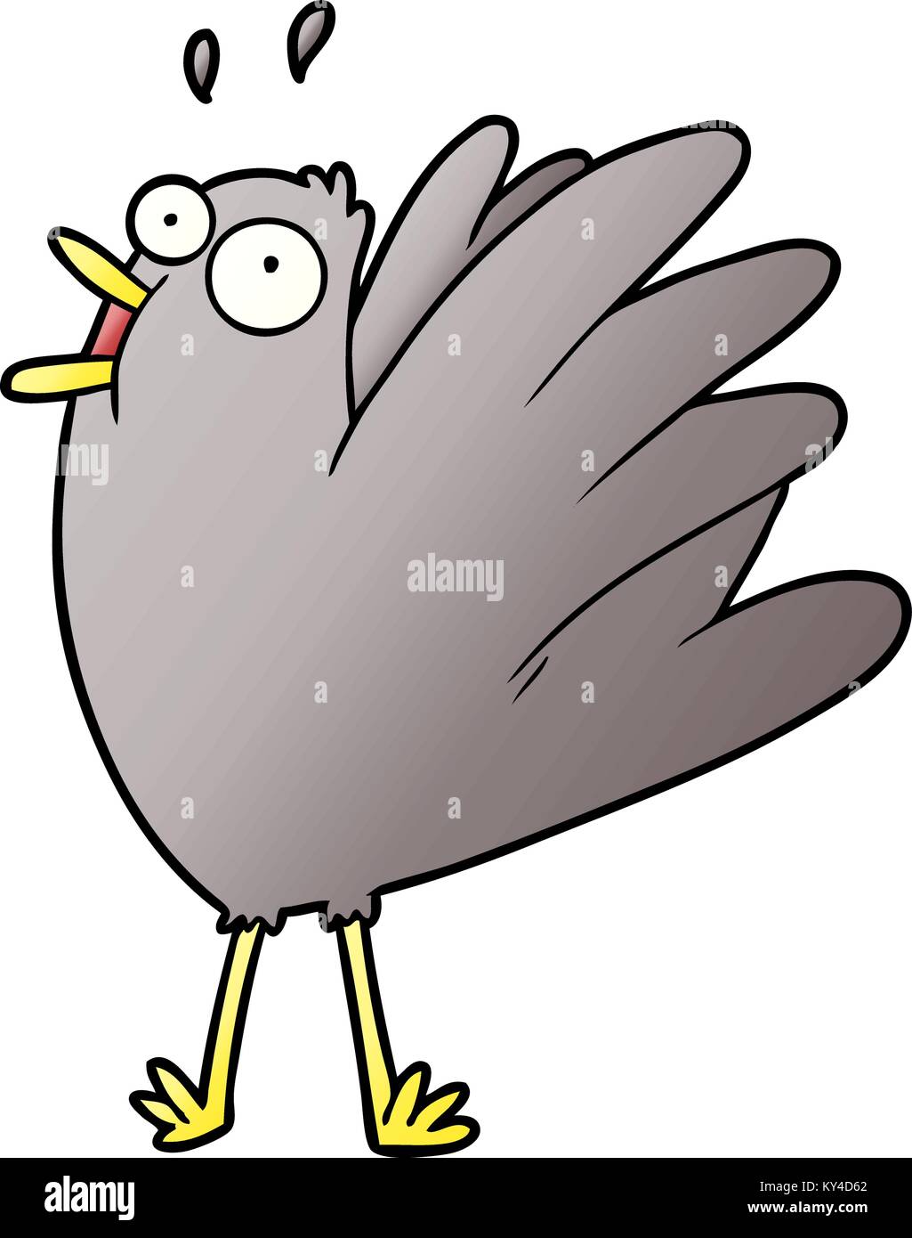 cartoon bird squawking Stock Vector Image & Art - Alamy