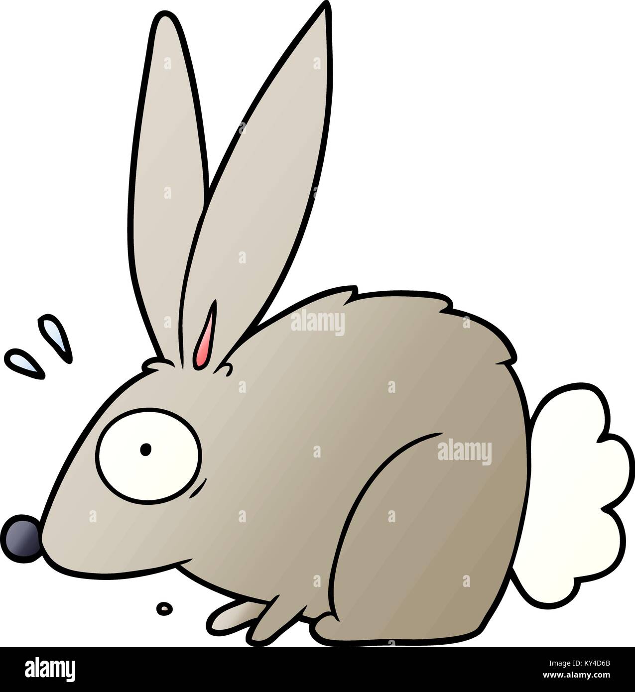 cartoon frightened rabbit Stock Vector Image & Art - Alamy