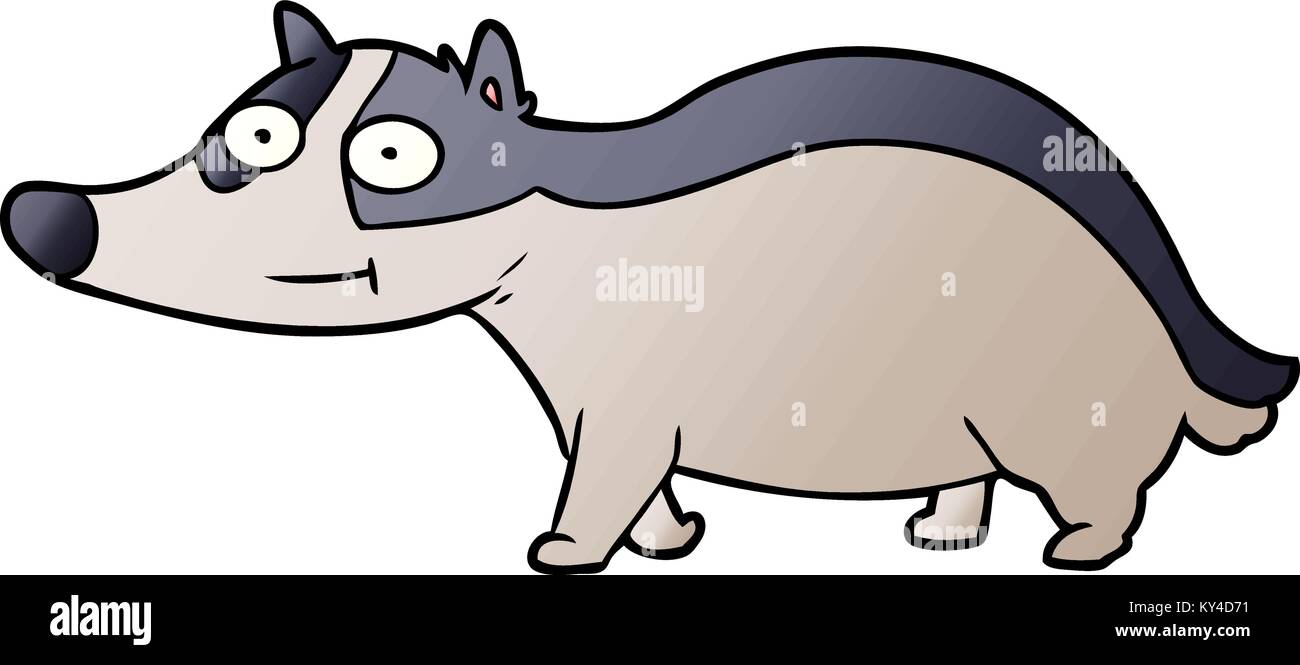 cartoon friendly badger Stock Vector Image & Art - Alamy