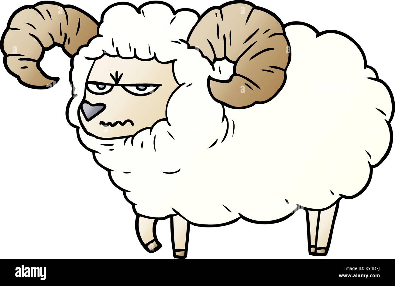 Angry Cartoon Sheep High Resolution Stock Photography and Images - Alamy