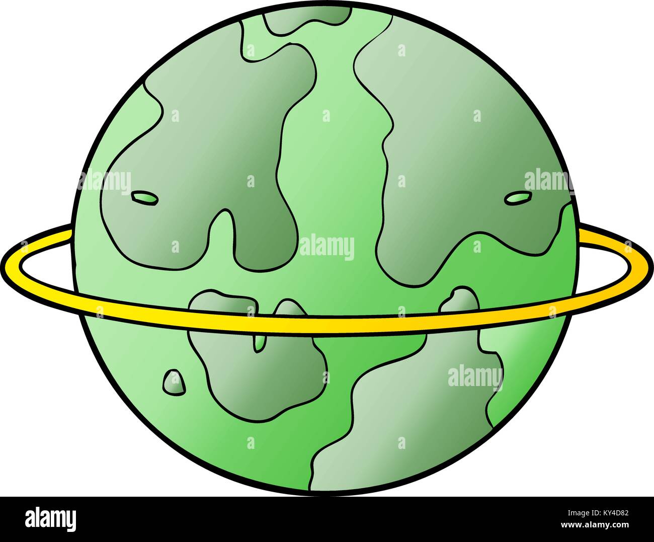 cartoon alien planet Stock Vector Image & Art - Alamy