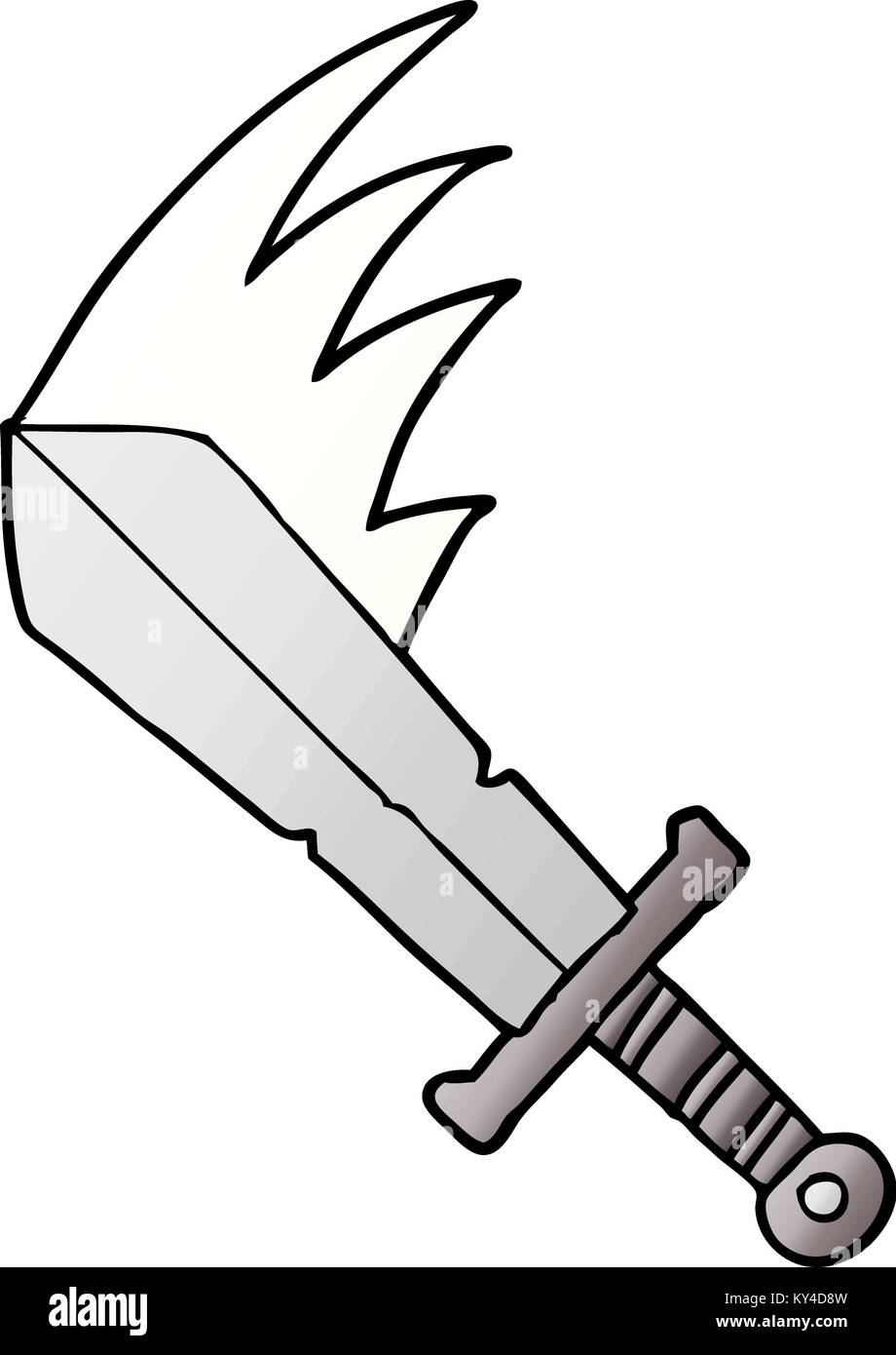 cartoon swinging sword Stock Vector Image & Art - Alamy