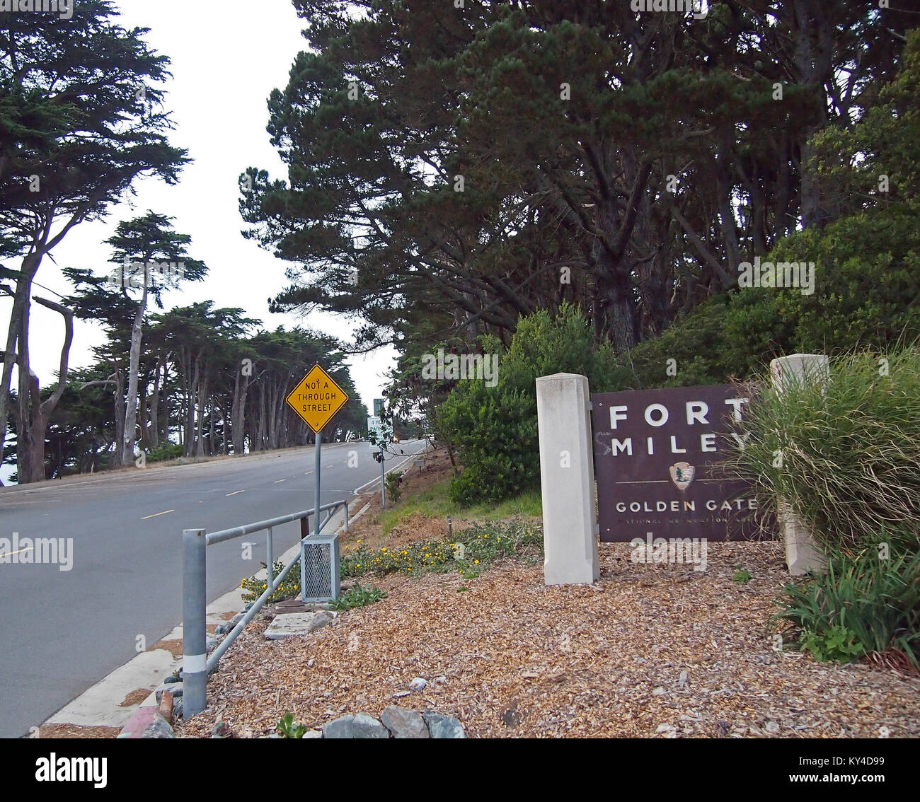 Fort Miley sign, San Francisco, California Stock Photo - Alamy