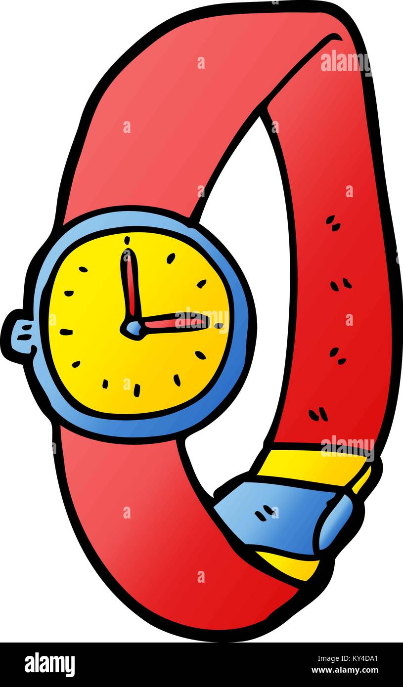 cartoon wrist watch Stock Vector Image & Art - Alamy