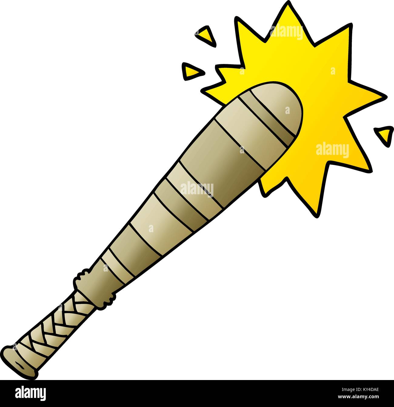 cartoon baseball bat hitting Stock Vector Image & Art - Alamy