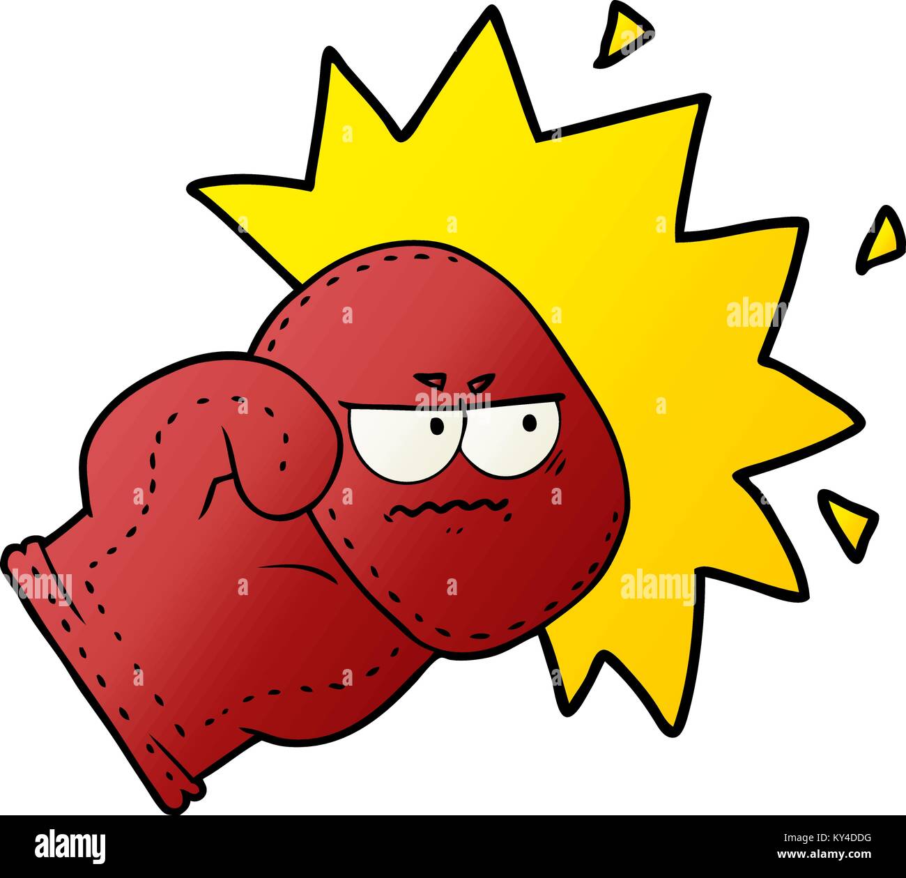 cartoon boxing glove Stock Vector Image & Art - Alamy