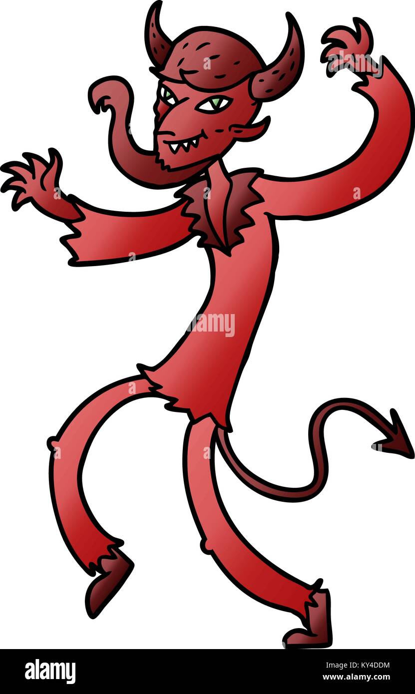 cartoon dancing devil Stock Vector Image & Art - Alamy
