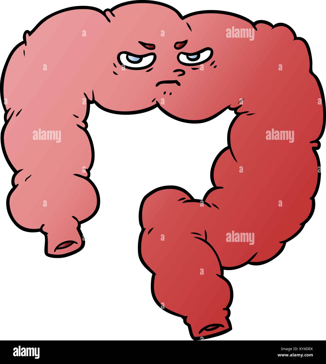 cartoon angry colon Stock Vector Image & Art - Alamy