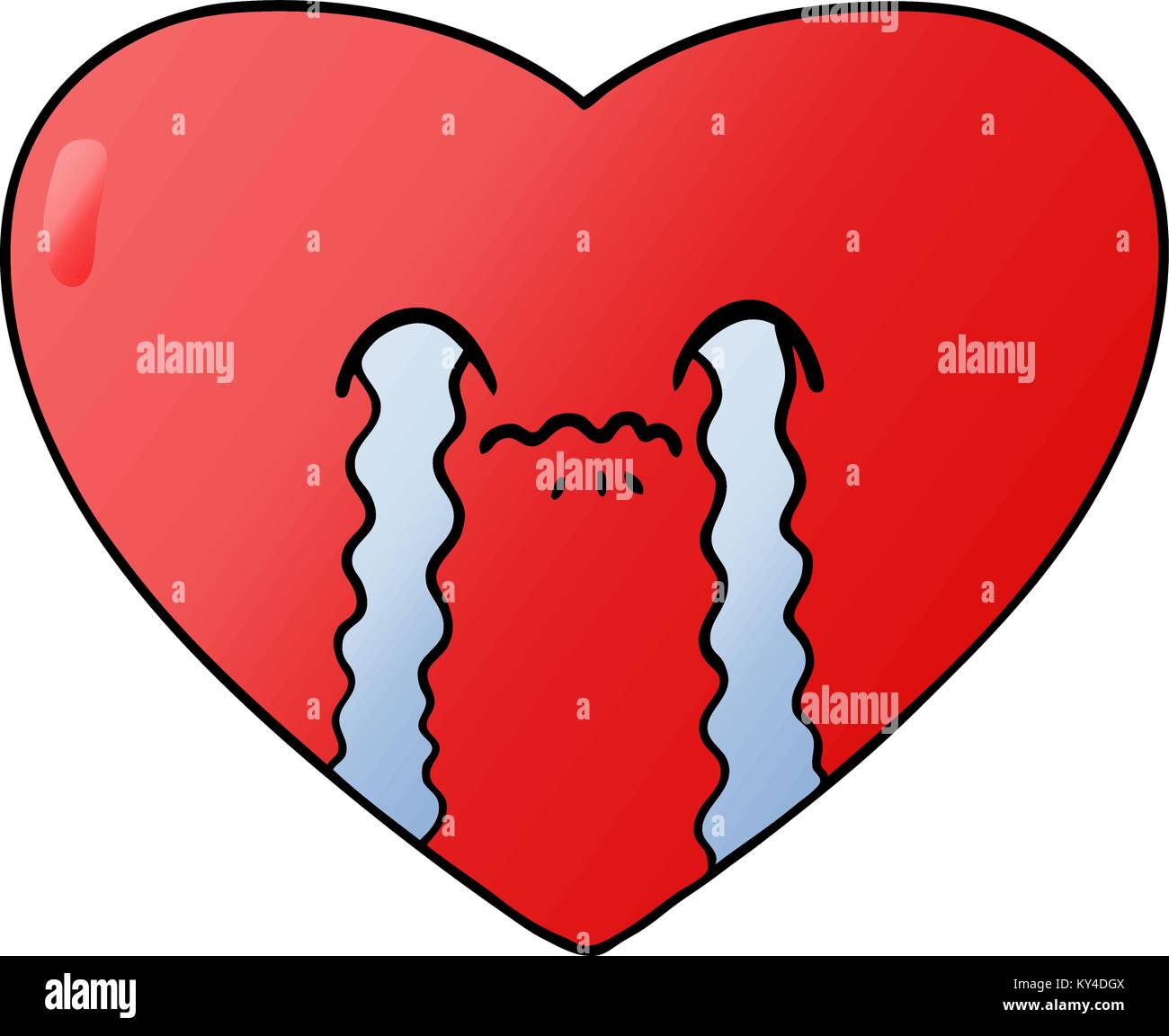 cartoon love sick heart Stock Vector Image & Art - Alamy