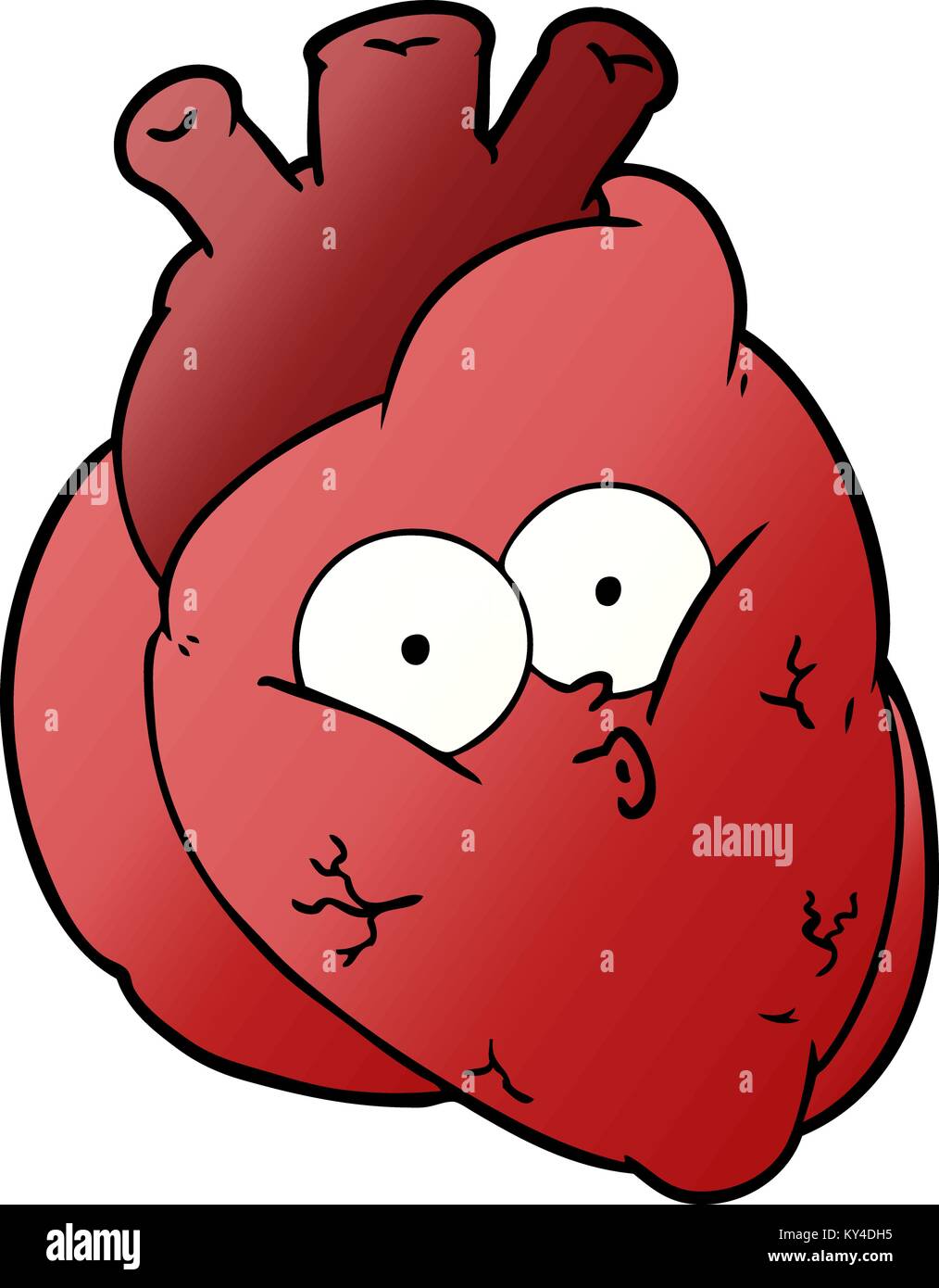 cartoon curious heart Stock Vector Image & Art - Alamy