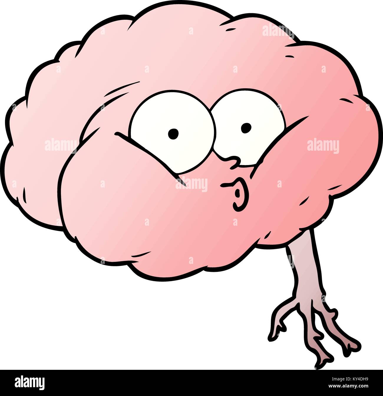 cartoon impressed brain Stock Vector Image & Art - Alamy