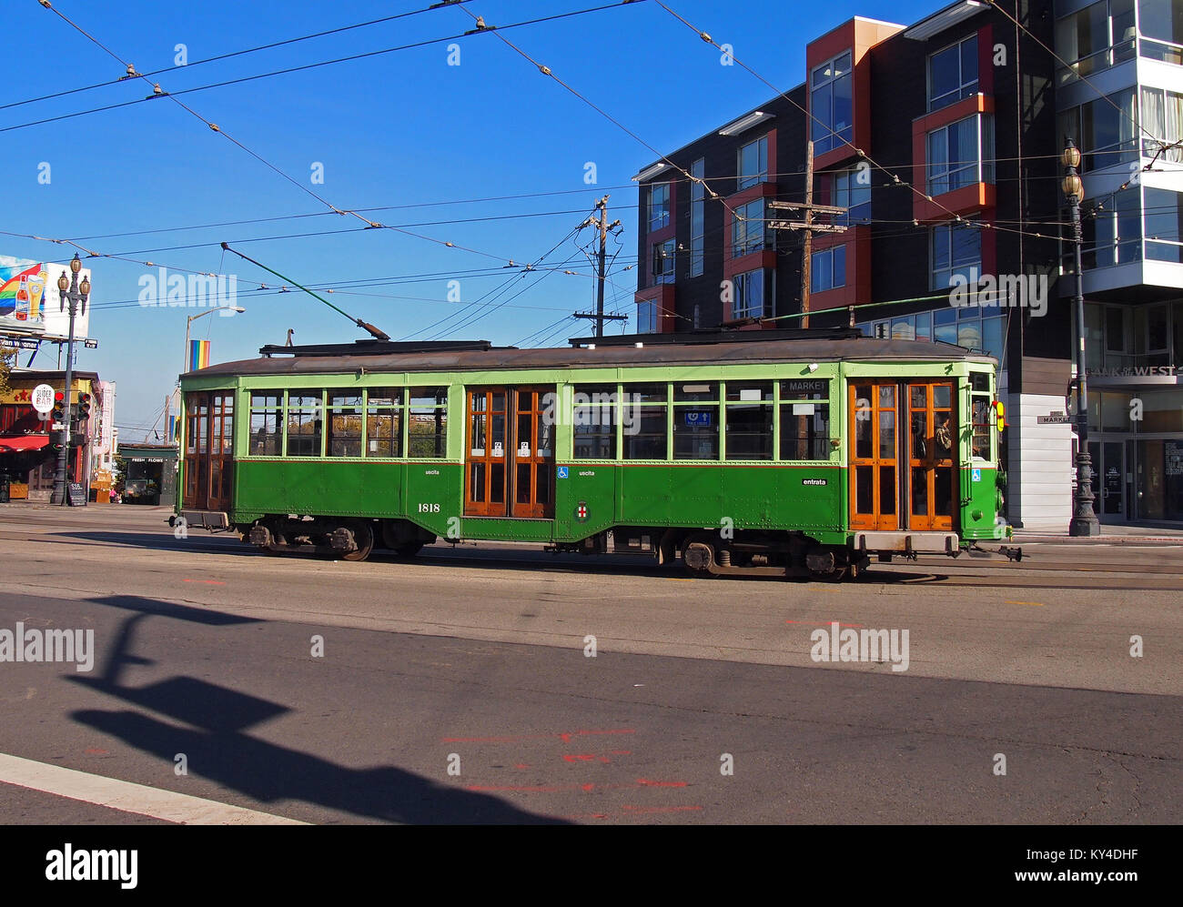 F line Castro streetcar, San Francisco, California Stock Photo - Alamy