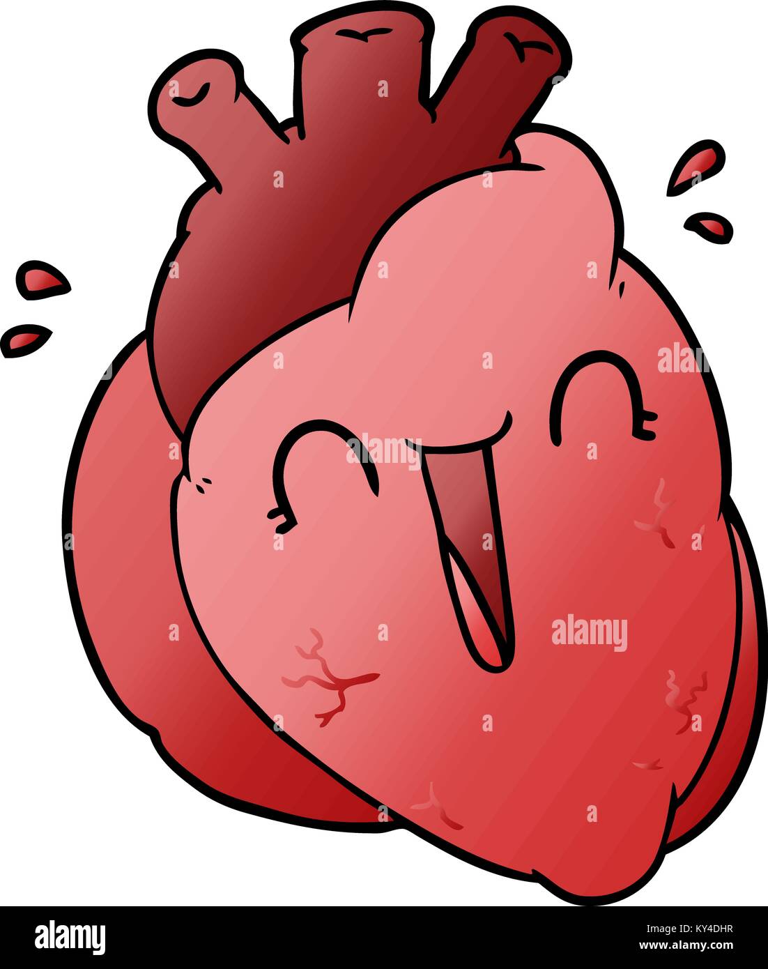 cartoon heart laughing Stock Vector Image & Art - Alamy