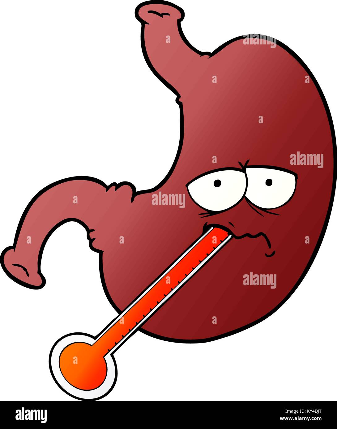cartoon upset stomach Stock Vector Image & Art - Alamy