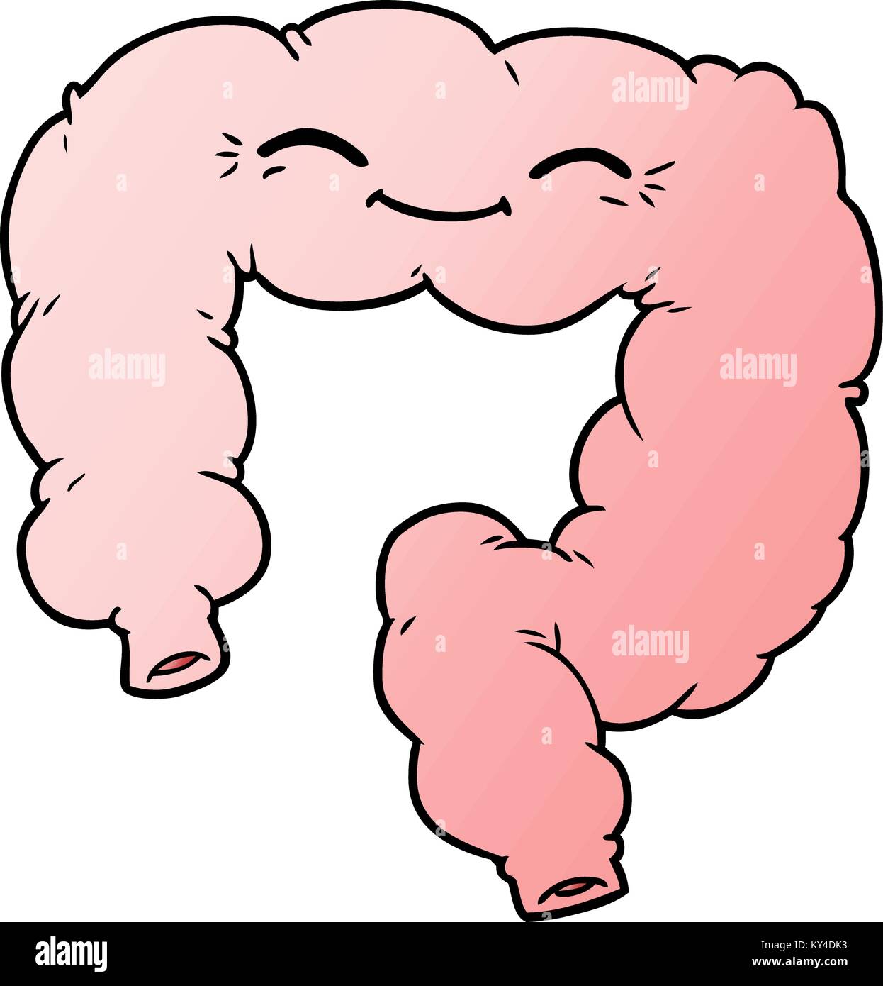 cartoon happy colon Stock Vector Image & Art - Alamy