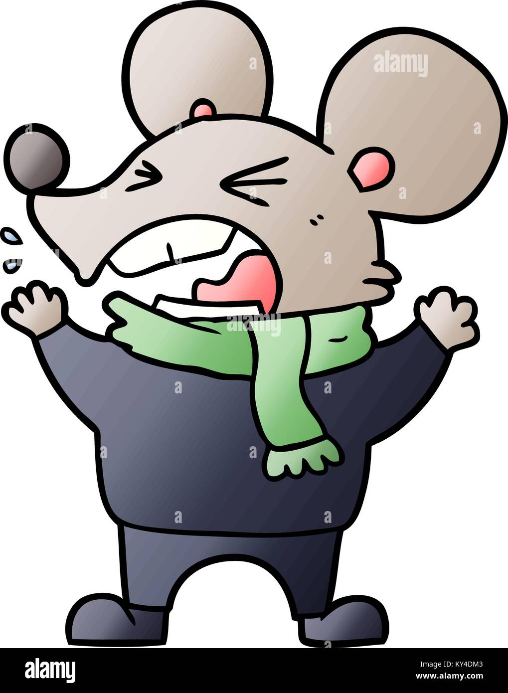 cartoon angry mouse Stock Vector Image & Art - Alamy