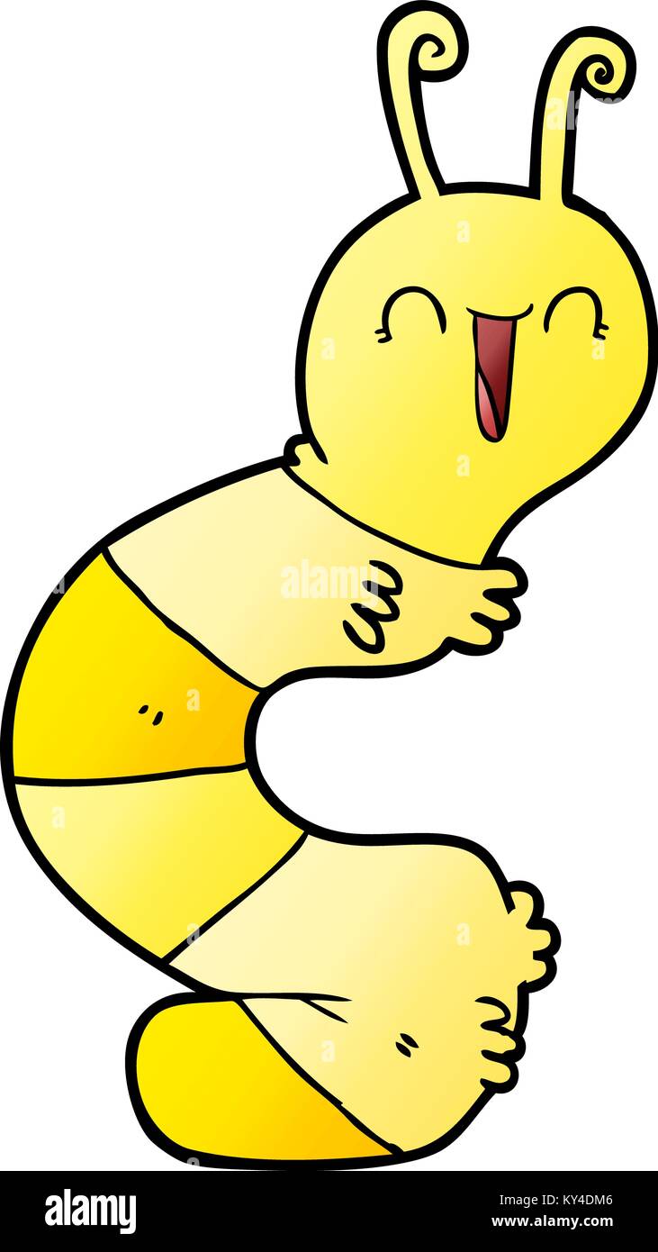 cartoon happy caterpillar Stock Vector Image & Art - Alamy