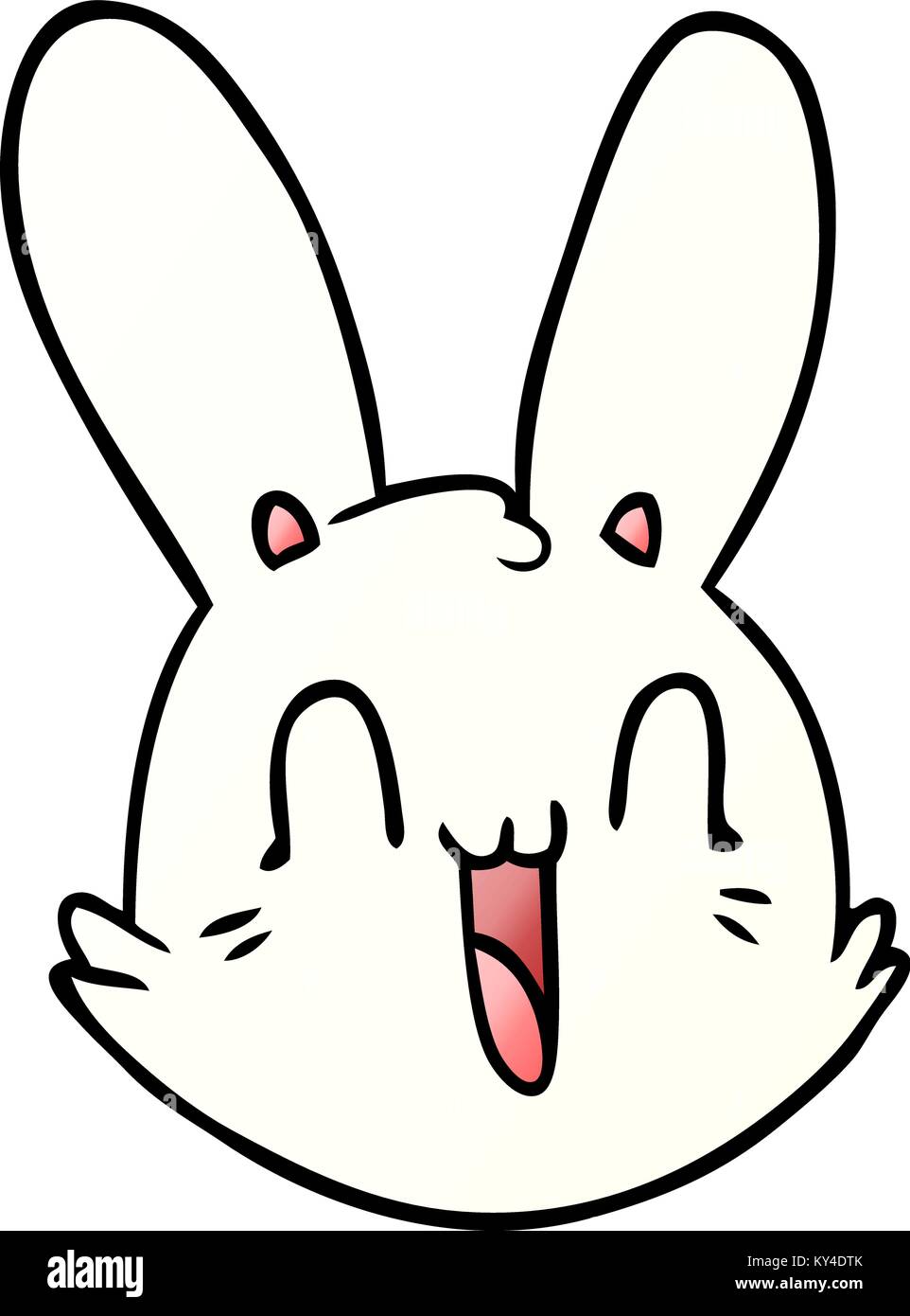 cartoon crazy happy bunny face Stock Vector Image & Art - Alamy