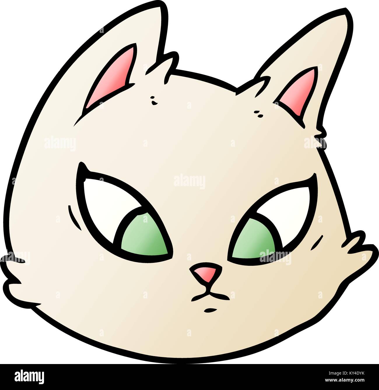 cartoon cat face Stock Vector Image & Art - Alamy