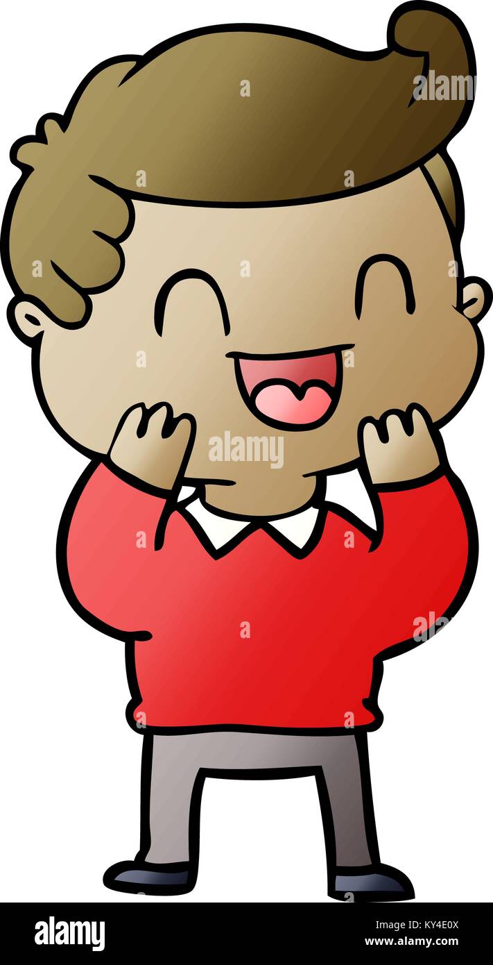 cartoon happy man Stock Vector Image & Art - Alamy
