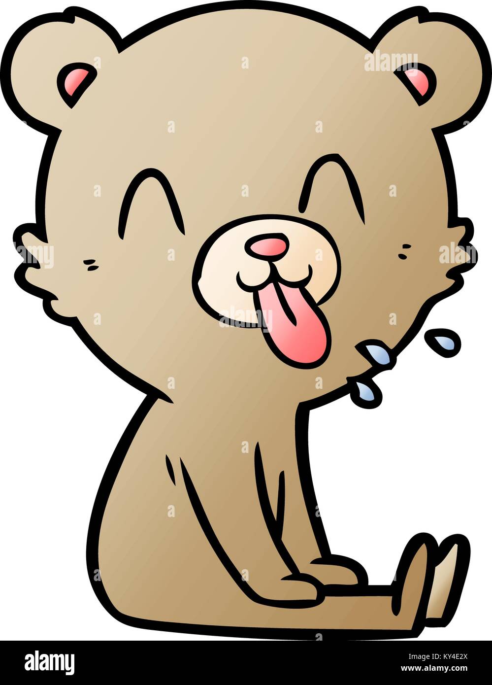 rude cartoon bear Stock Vector Image & Art - Alamy