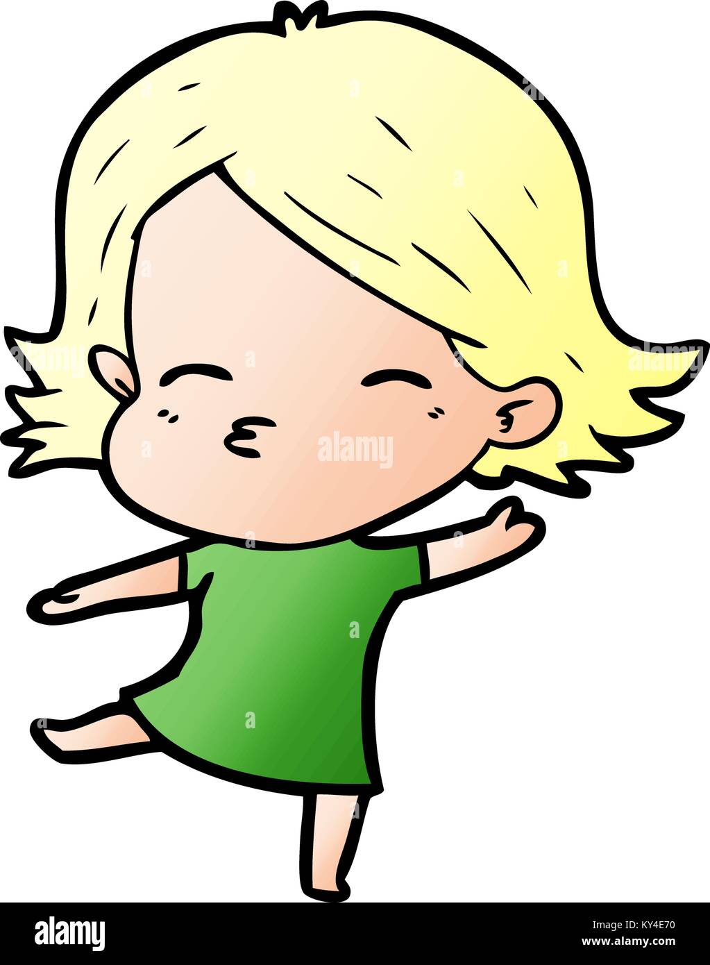cartoon woman dancing Stock Vector Image & Art - Alamy