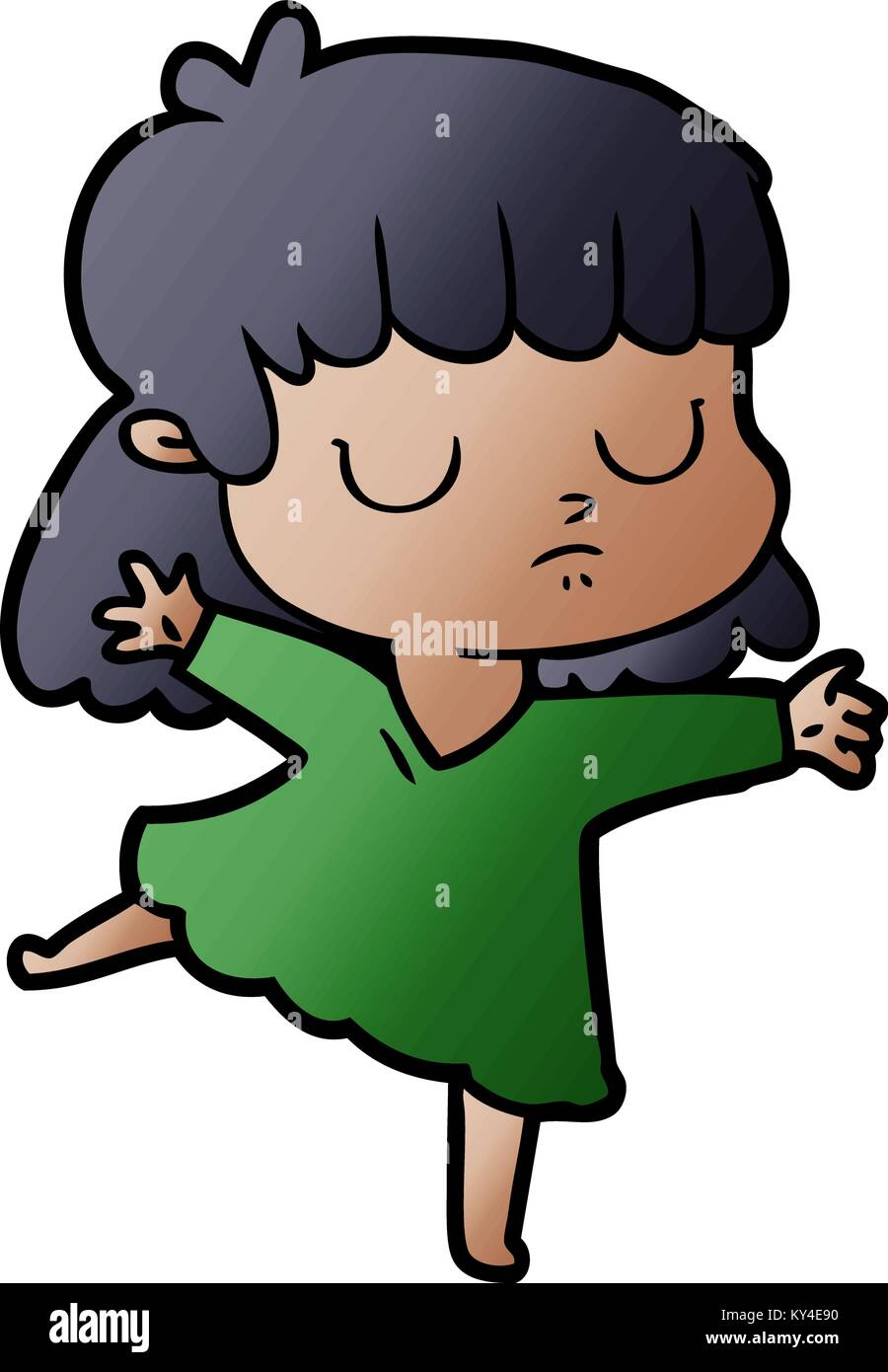 cartoon indifferent woman Stock Vector Image & Art - Alamy