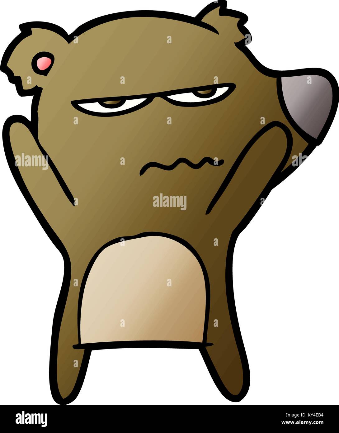 angry bear cartoon Stock Vector Image & Art - Alamy