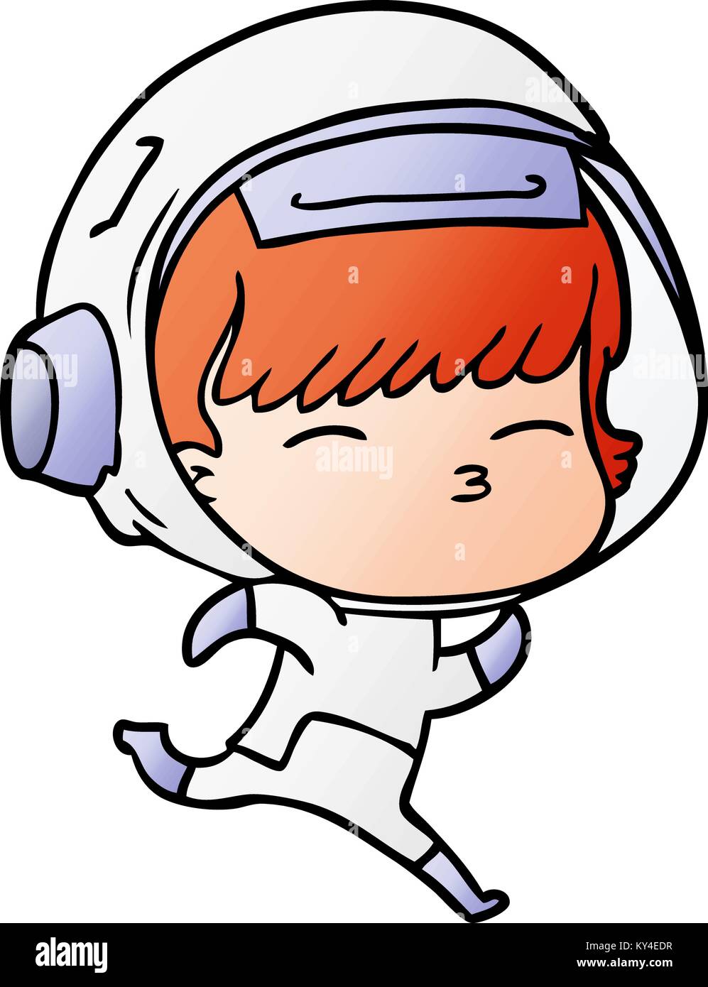 cartoon running astronaut Stock Vector Image & Art - Alamy