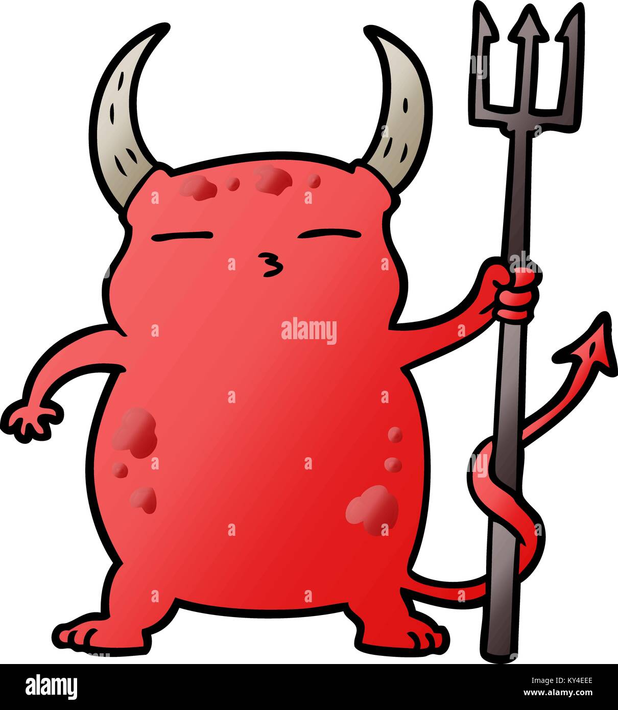 cartoon little devil Stock Vector Image & Art - Alamy