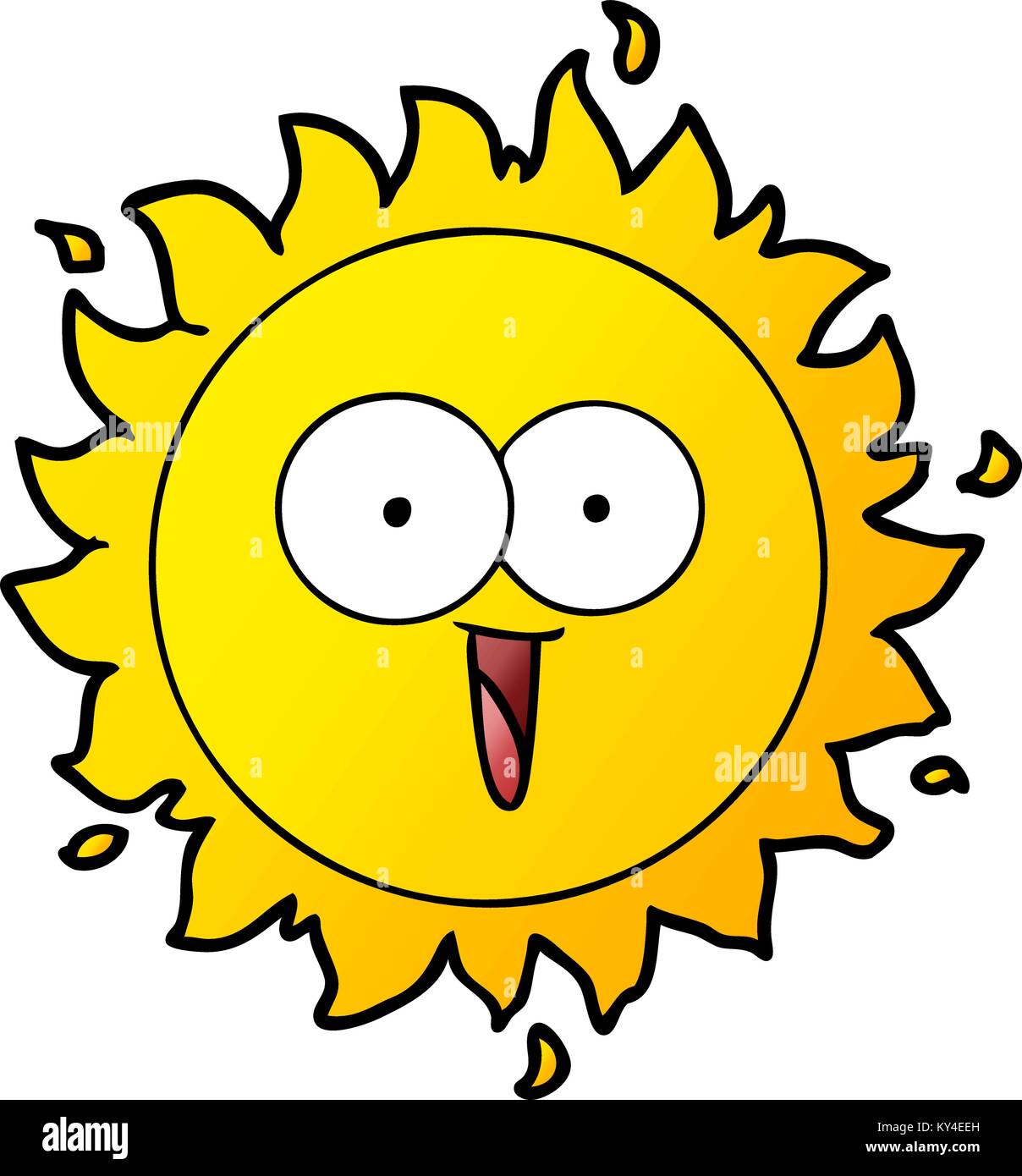 happy cartoon sun Stock Vector Image & Art - Alamy