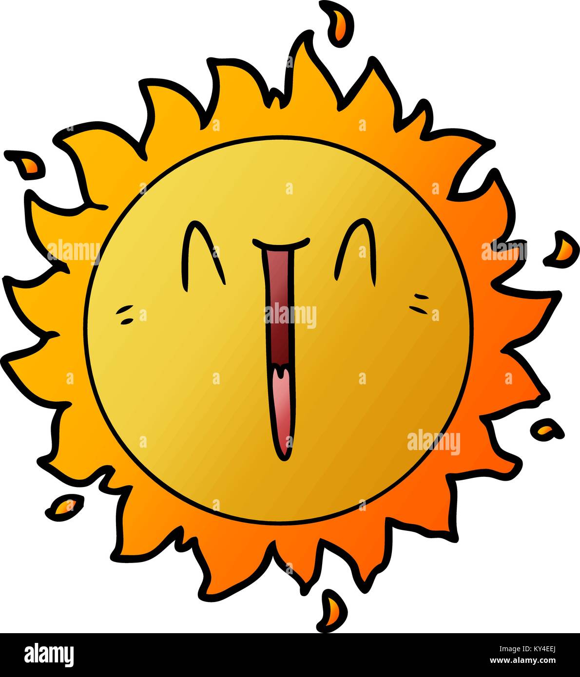 happy cartoon sun Stock Vector Image & Art - Alamy