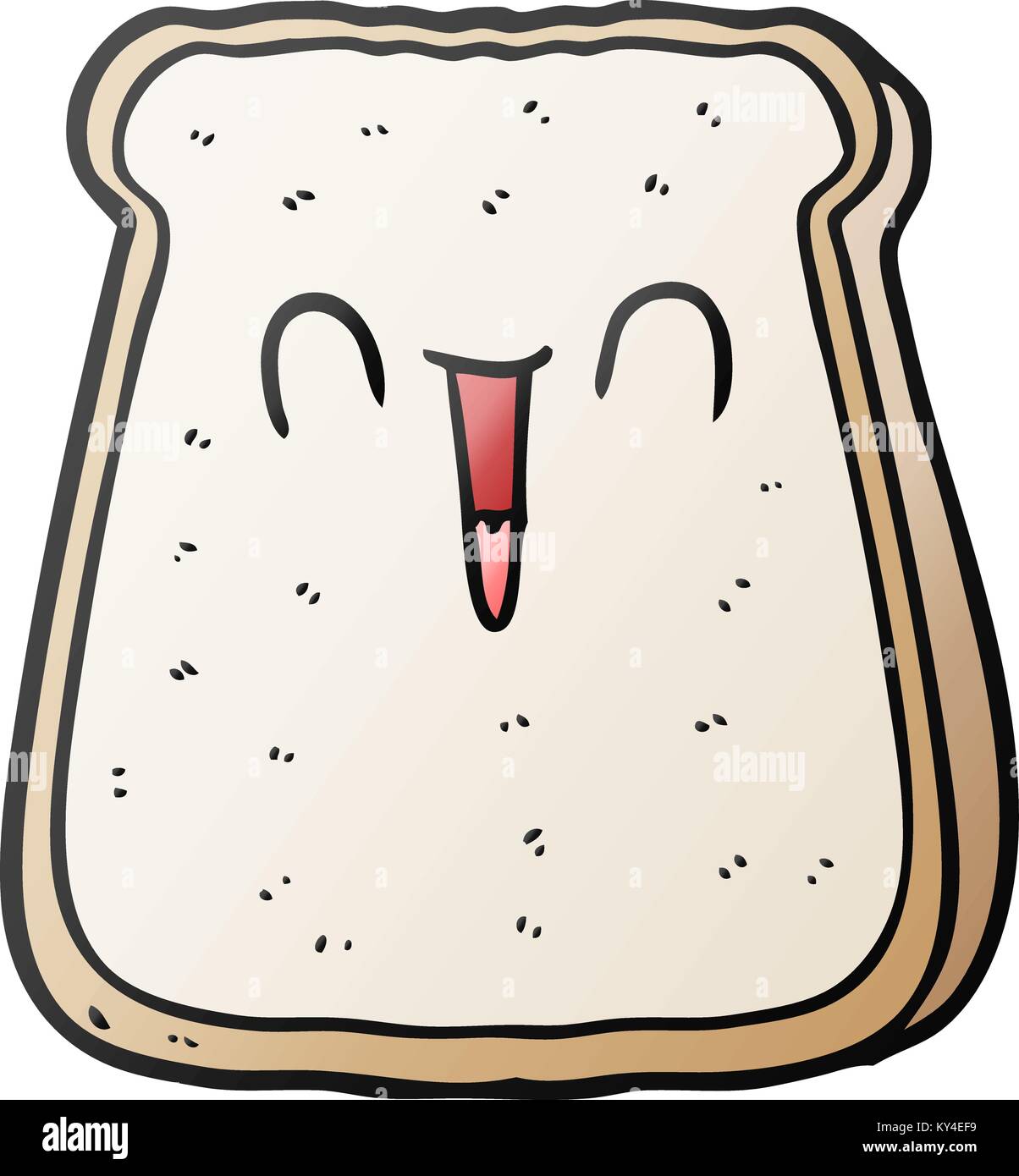 cartoon slice of bread Stock Vector Image & Art - Alamy