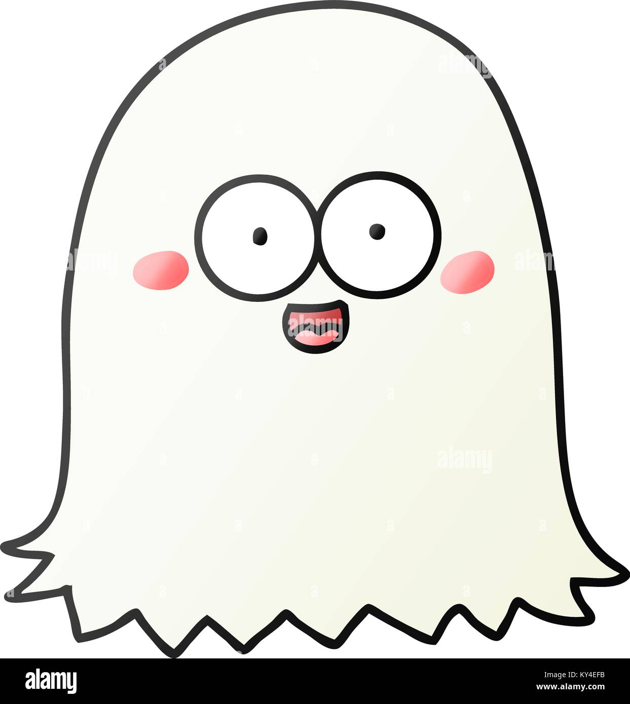 cartoon friendly ghost Stock Vector Image & Art - Alamy