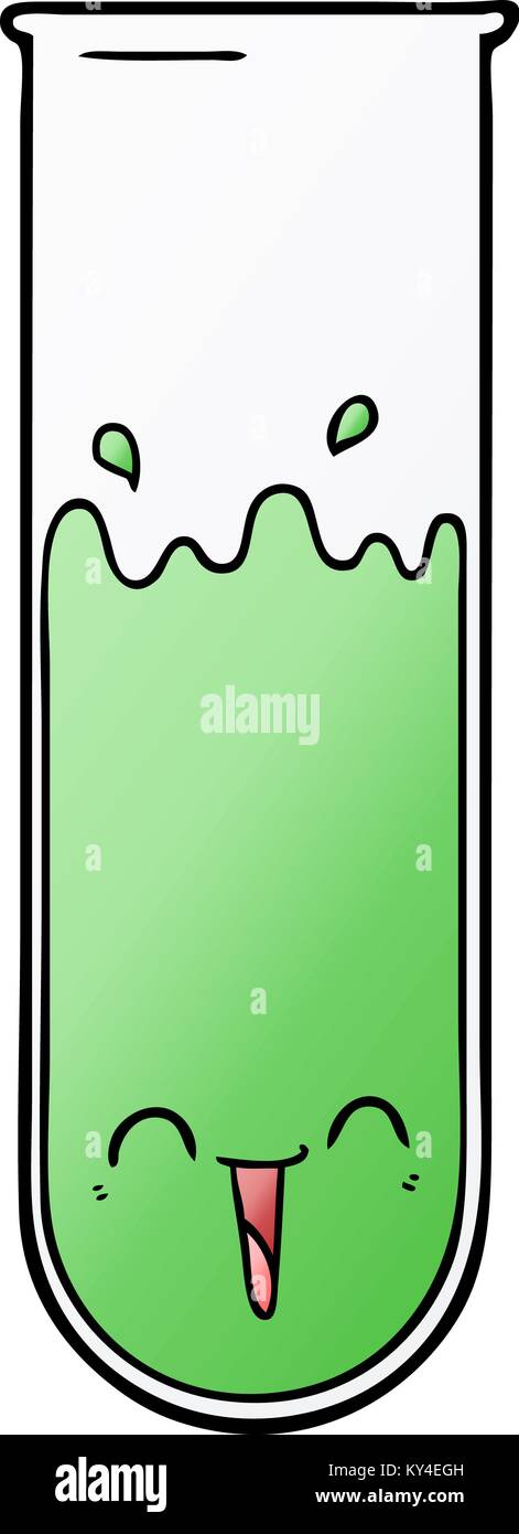 cartoon happy test tube Stock Vector Image & Art - Alamy