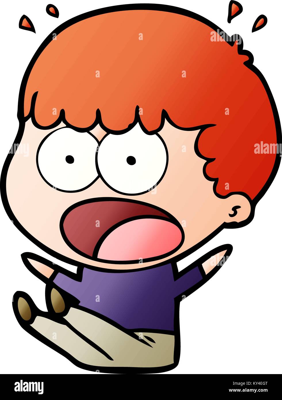 cartoon shocked man Stock Vector Image & Art - Alamy