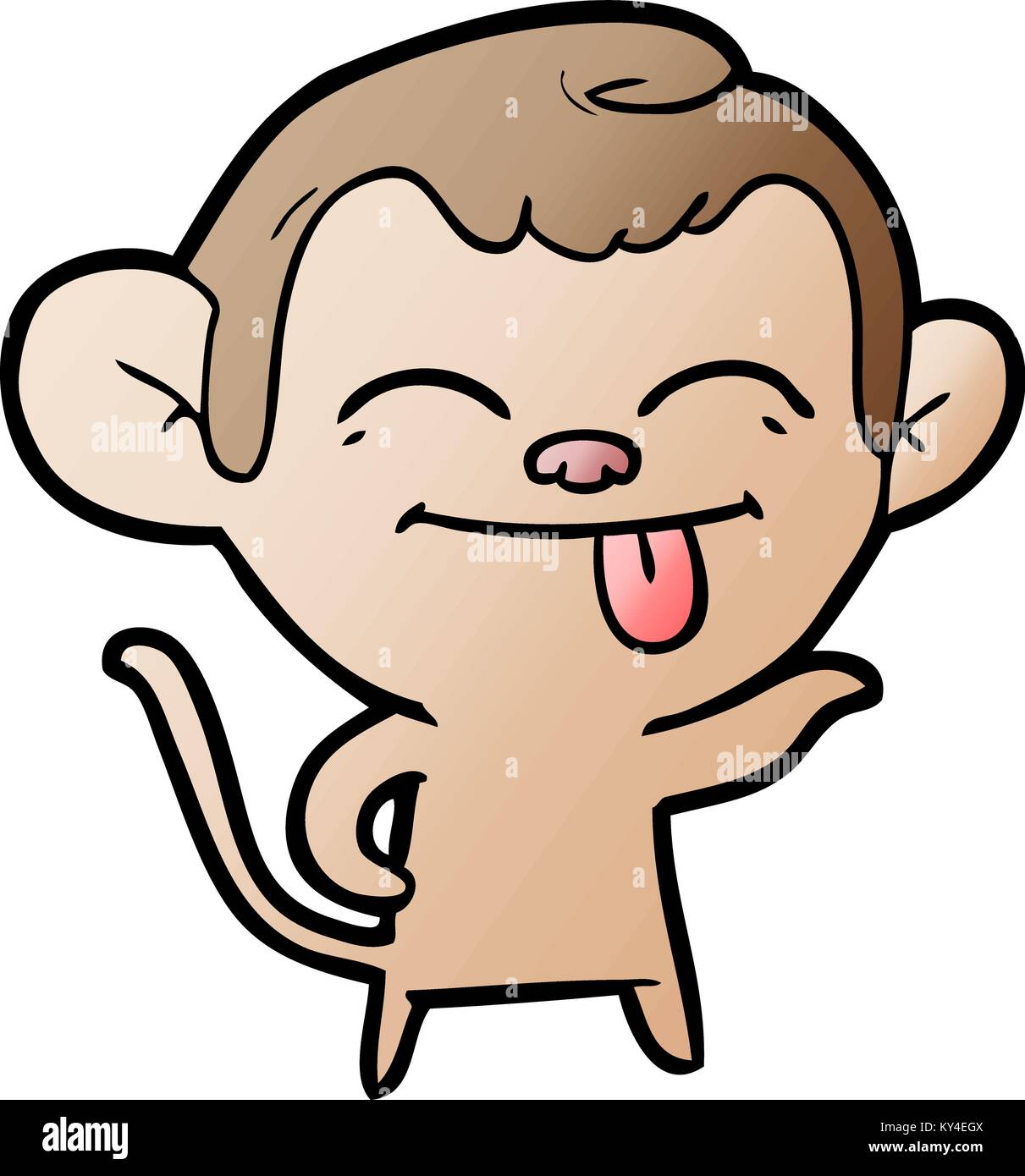 funny cartoon monkey Stock Vector Image & Art - Alamy